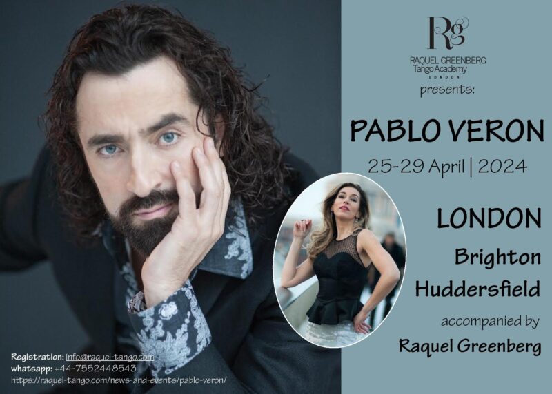 PABLO VERON | Exclusive Workshops and Milongas WEEKENDER | April 2024 ...